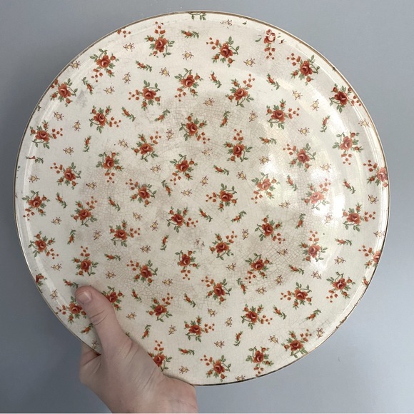 Kitchen | Vintage Rose Floral Hand Painted Plater Plate Home Decor ...